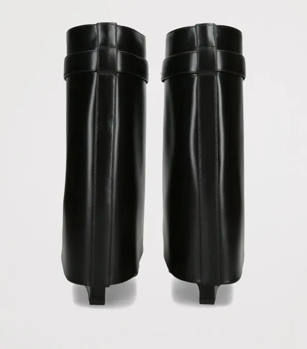 Givenchy Leather Shark Ankle Boots 95 - Black