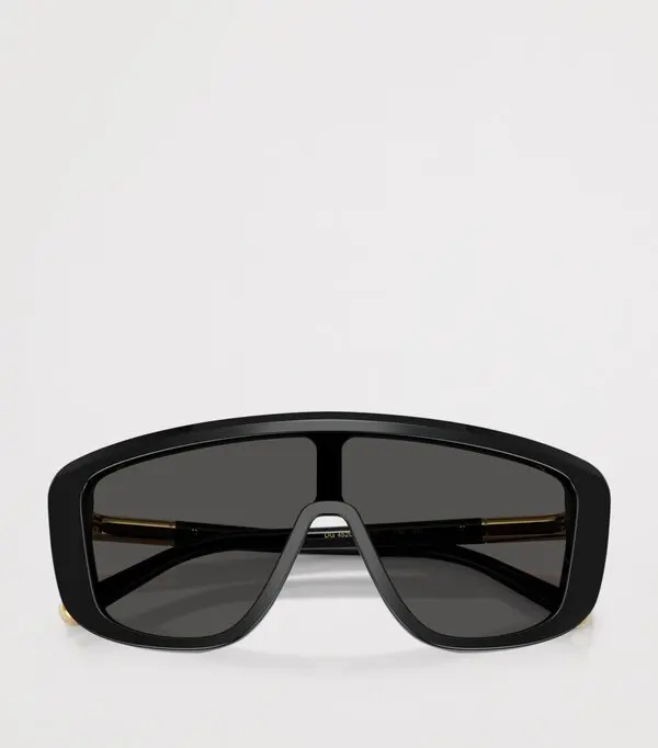 Dolce & Gabbana Acetate Rectangle Sunglasses - Black