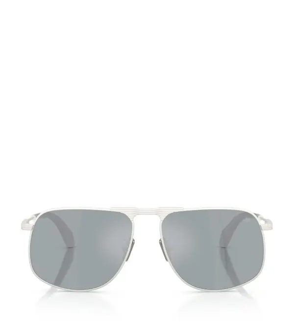Moncler Vitessa Aviator Sunglasses - Silver