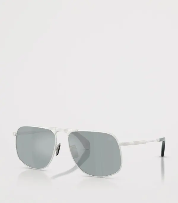Moncler Vitessa Aviator Sunglasses - Silver