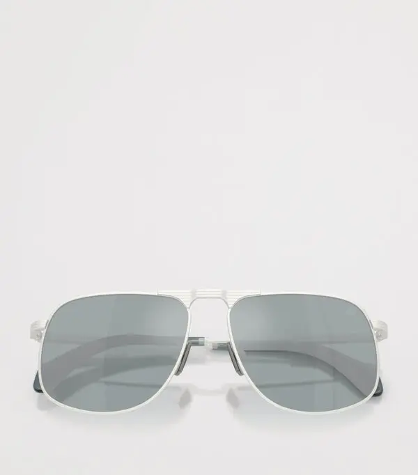Moncler Vitessa Aviator Sunglasses - Silver
