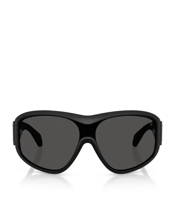 Moncler Oversized Injected Frame Sunglasses - Black