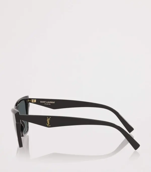 Saint Laurent Acetate Cat Eye Sunglasses - Black