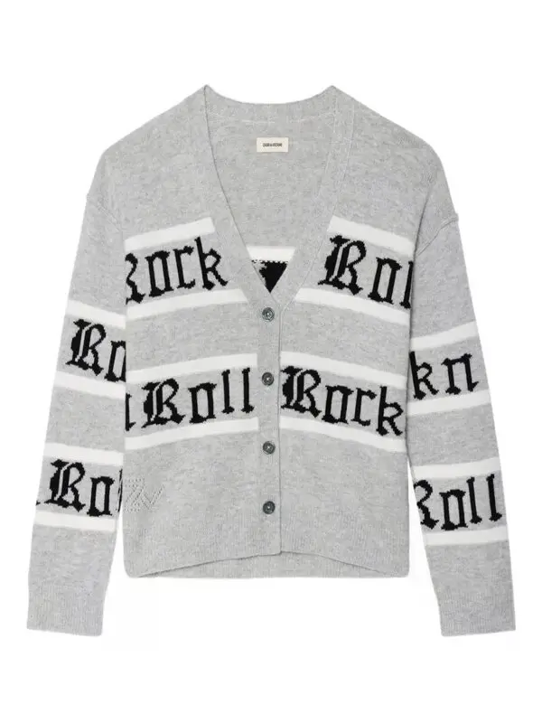 Zadig&Voltaire Stripes Cardigan - Grey