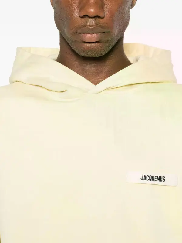 Jacquemus Le Hoodie Gros Grain Top - Neutrals