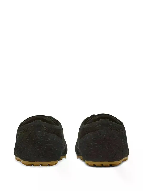Balmain Racer Calfskin, Suede And Nylon Trainers - Black