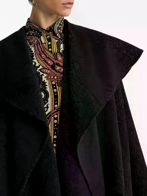 Etro Jacquard Paisley Cape