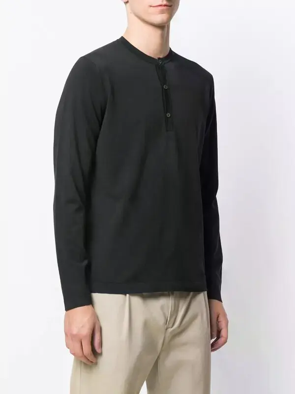 DELL'OGLIO Button-up Knitted Jumper