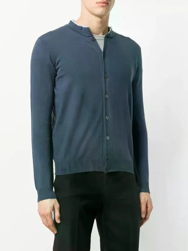 DELL'OGLIO Cotton Button-fastening Cardigan