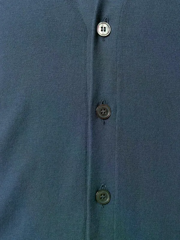 DELL'OGLIO Cotton Button-fastening Cardigan