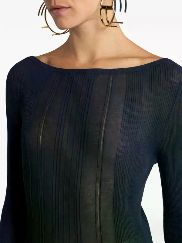 Etro See-through Jacquard Sweater