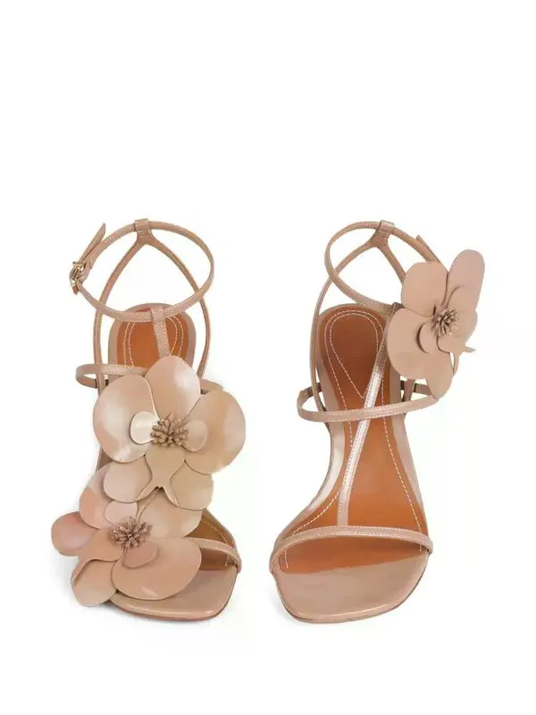 Zimmermann Flower Open-toe Sandals - Neutrals