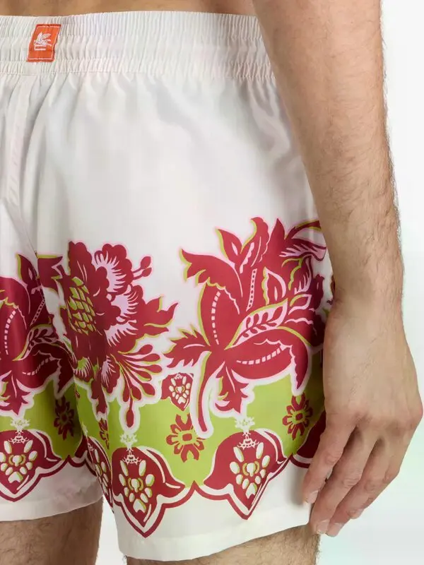 Etro Floral-print Swimsuit - Neutrals