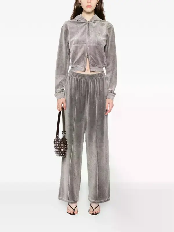 Alexander Wang Crystal Embellished Track Pants