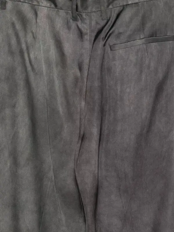 Christian Wijnants Pleated Satin Trousers - Grey