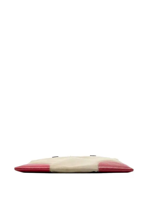 Prada Cinghiale Trimmed Canapa Tote Bag
