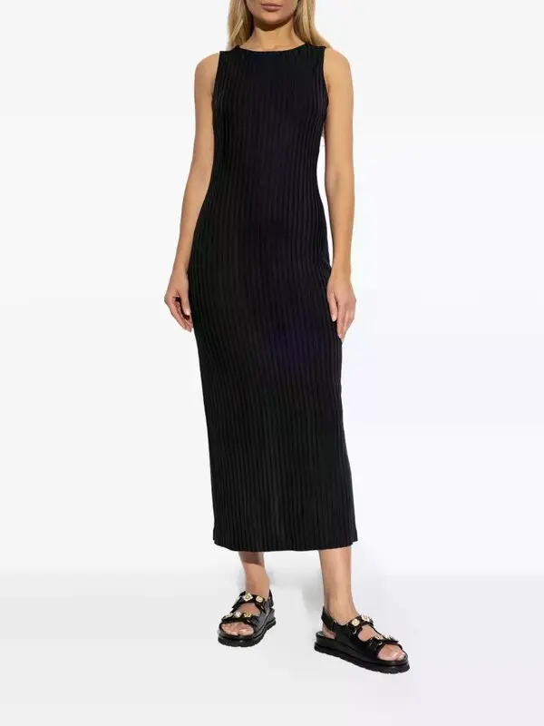 Rag & Bone Ribbed Knit Boat Neck Sleeveless Dress