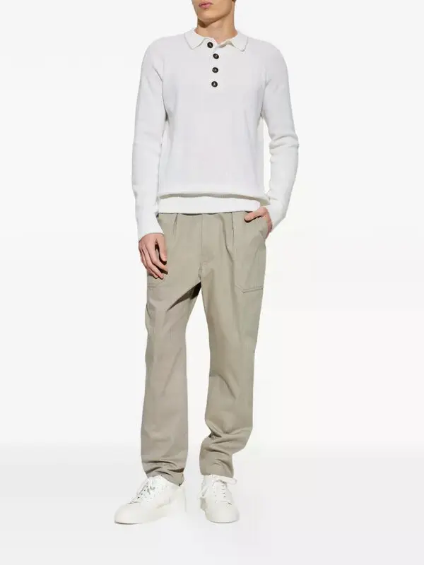 Eleventy Long-sleeve Polo Shirt