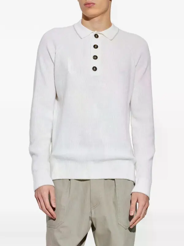 Eleventy Long-sleeve Polo Shirt