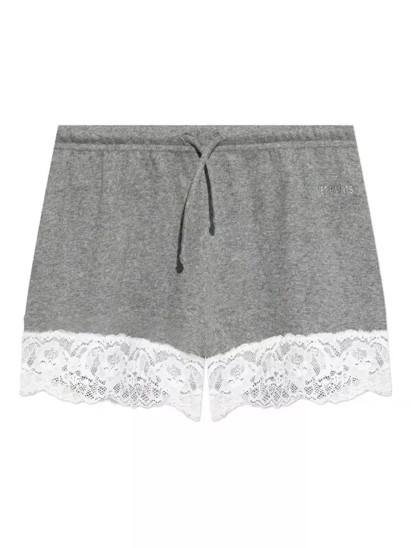 Vetements Lace-trim Mini Shorts