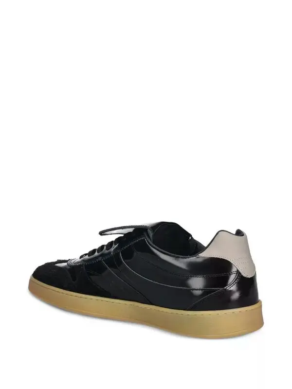 Iceberg Lace-up Shearling Panel Sneakers