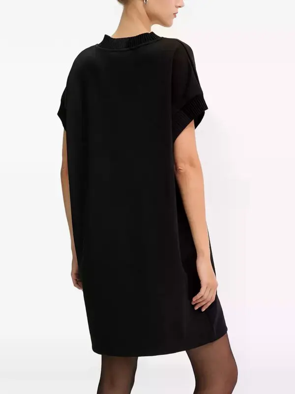 Iceberg V-neck Mini Dress With Logo