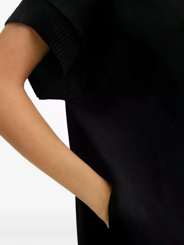 Iceberg V-neck Mini Dress With Logo