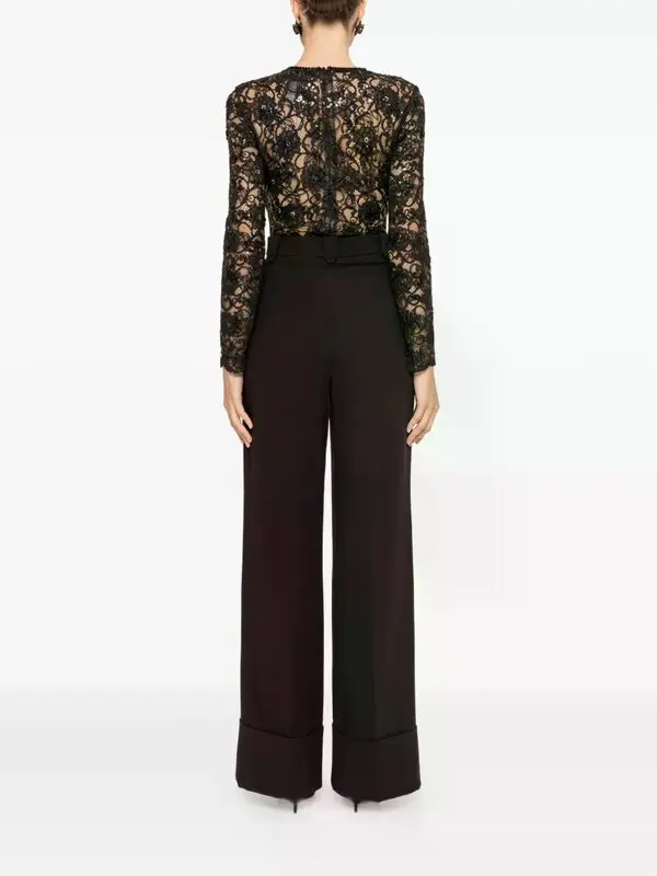 NISSA Belt-loops High-waisted Trousers