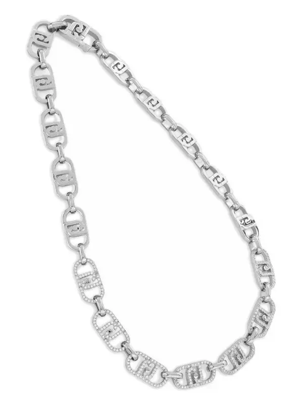 Liu Jo Logo Embellished Chain Necklace
