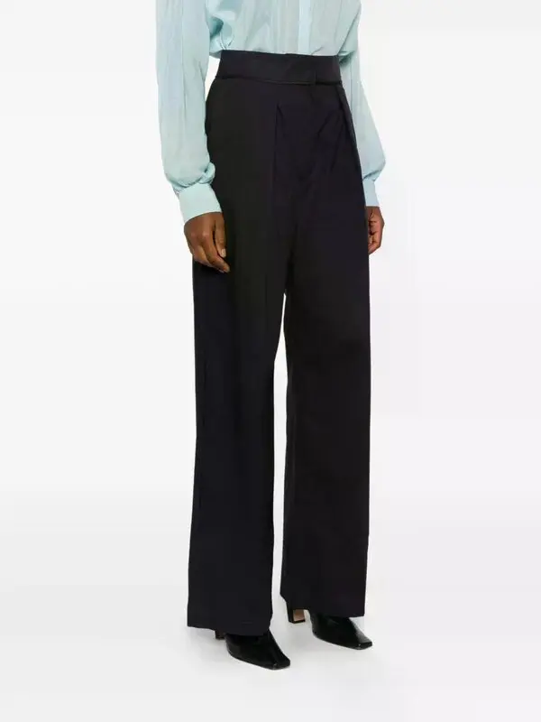 FORTE_FORTE Pleated Wide-leg Trousers