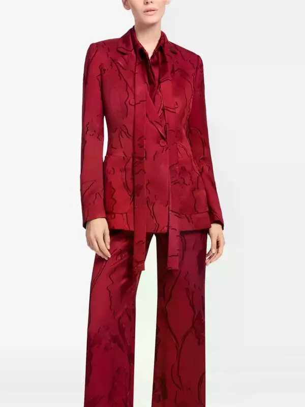 Elie Saab Jacquard Double-breasted Blazer