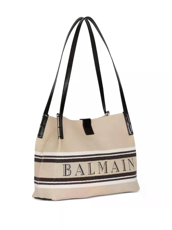 Balmain Canvas Tote Bag - Neutrals