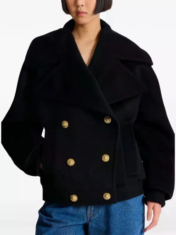 Balmain Double-breasted Peacoat