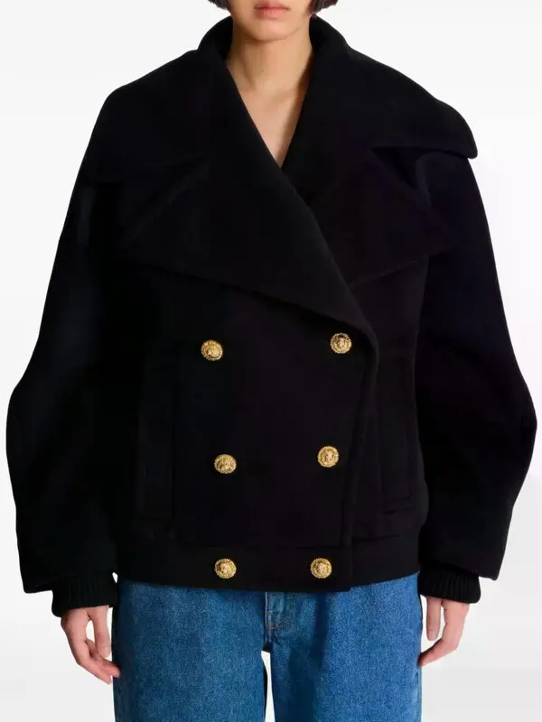 Balmain Double-breasted Peacoat