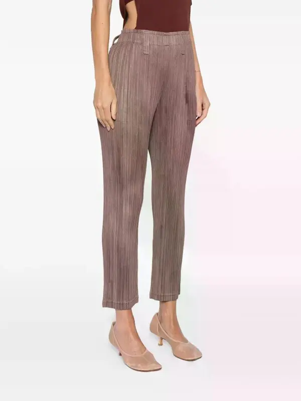 Issey Miyake Pleated Trousers - Brown