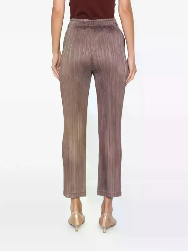 Issey Miyake Pleated Trousers - Brown