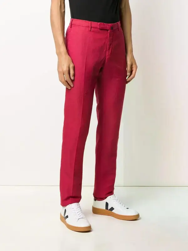 Incotex Slim-fit Linen-cotton Blend Trousers