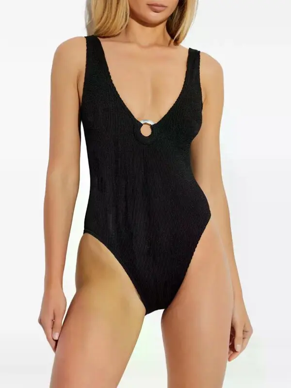 Bond Eye Ring Swimsuit - Black