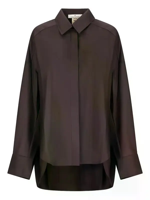 DI STAVNITSER Virgin Wool Collared Shirt