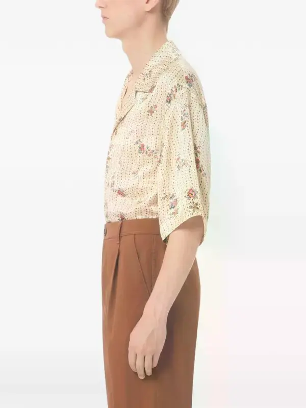 Valentino Garavani Floral-print Shirt - Neutrals