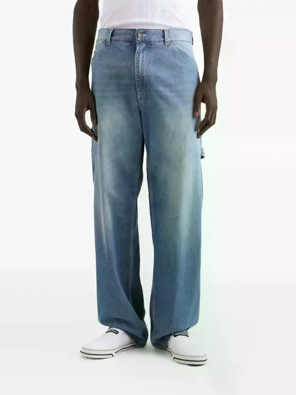 Dolce & Gabbana Logo Plaque Carpenter Jeans