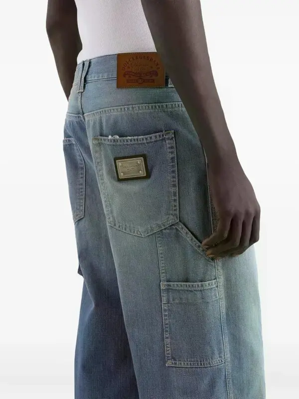 Dolce & Gabbana Logo Plaque Carpenter Jeans