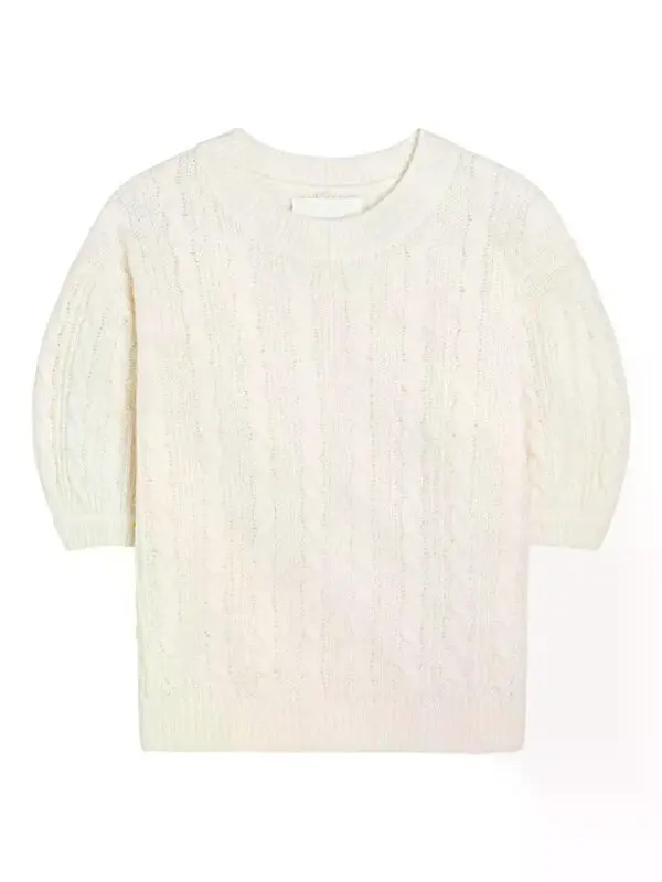 LISA YANG Kenzie Cable Knit Top