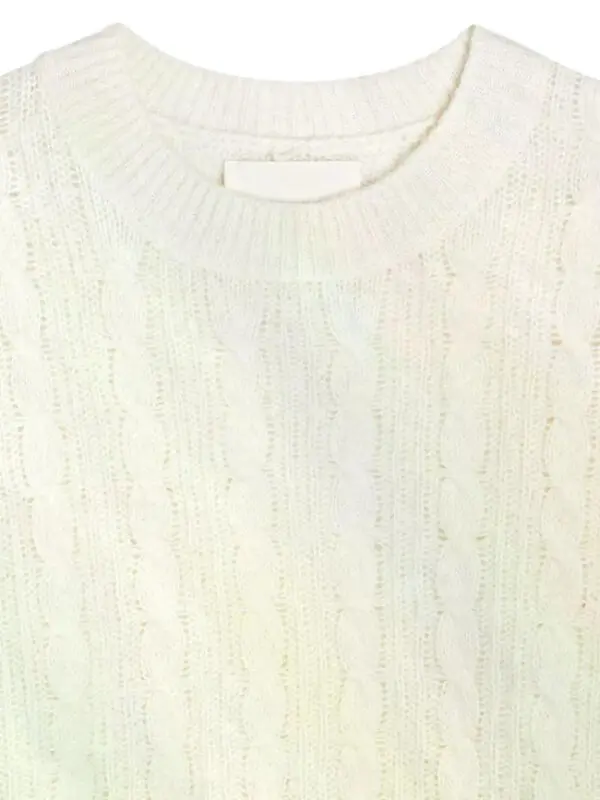 LISA YANG Kenzie Cable Knit Top