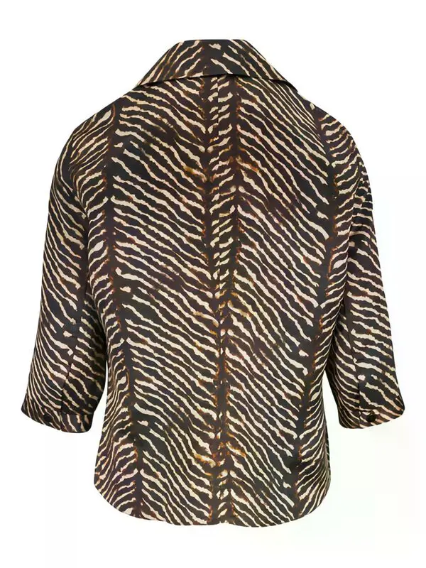 PETER COHEN Zebra Print Blouse
