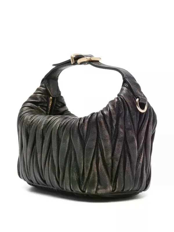 Miu Miu Mini Matelassé Shoulder Bag - Brown