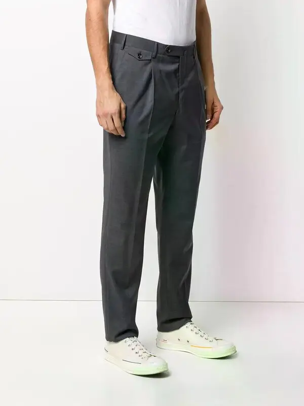 PT TORINO Slim-fit Tailored Trousers - Grey