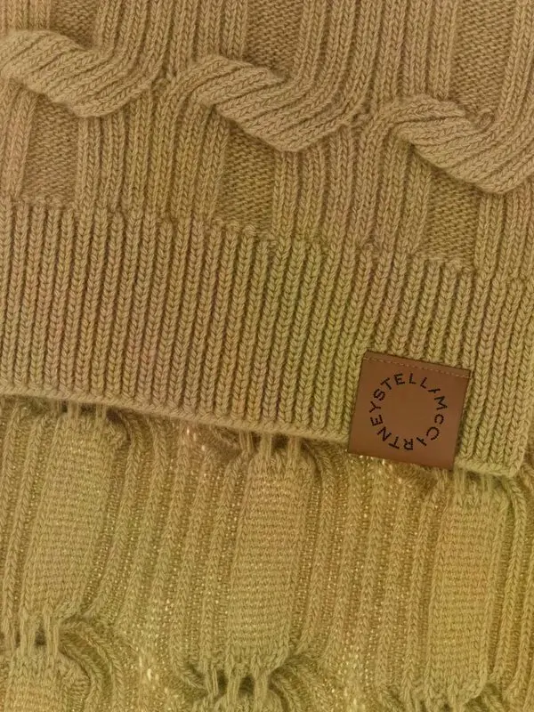 Stella McCartney Falabella Cable-knit Scarf
