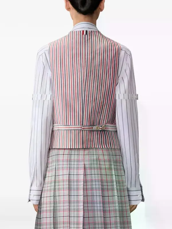 Thom Browne Plaid Waistcoat