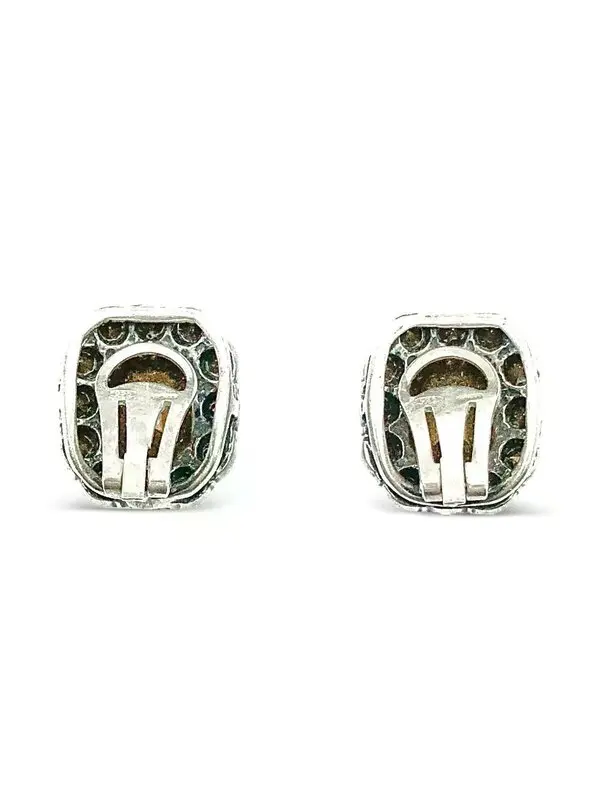 JENNIFER GIBSON JEWELLERY 1960s Sapphire Paste Earrings